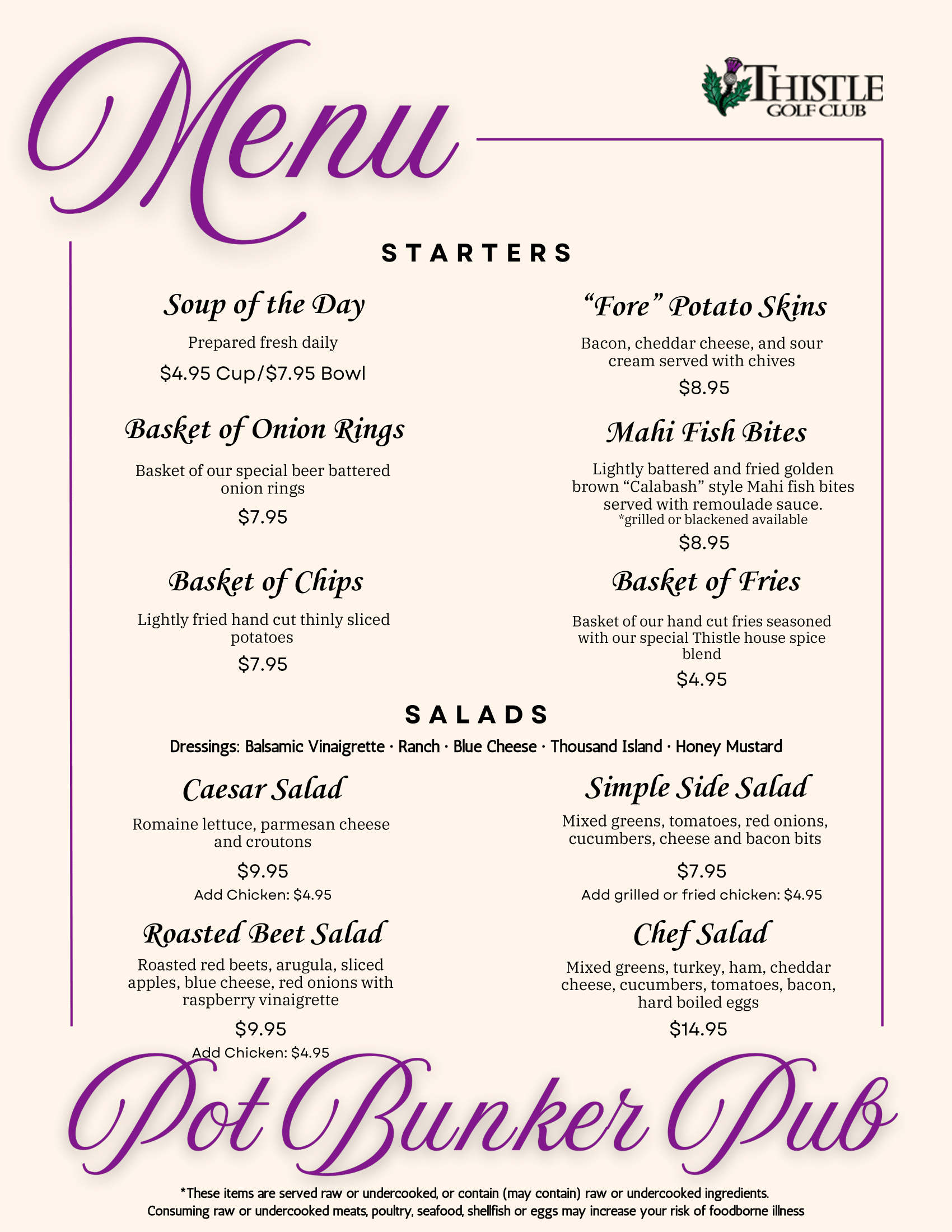 Pot Bunker Pub - Thistle Golf Club